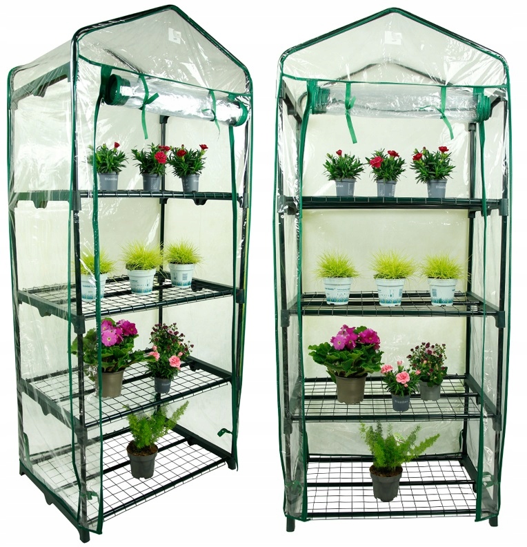 MINI SZKLARNIA OGRODOWA BALKON 4 POZIOMY 155 cm - 12110785976 ...