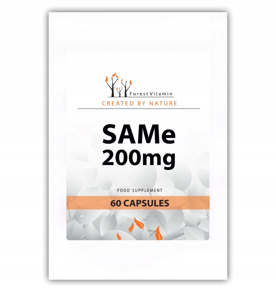 SAMe 200mg 60 kaps S-adenozylo L-Metionina SAM-e - 11477646191 ...