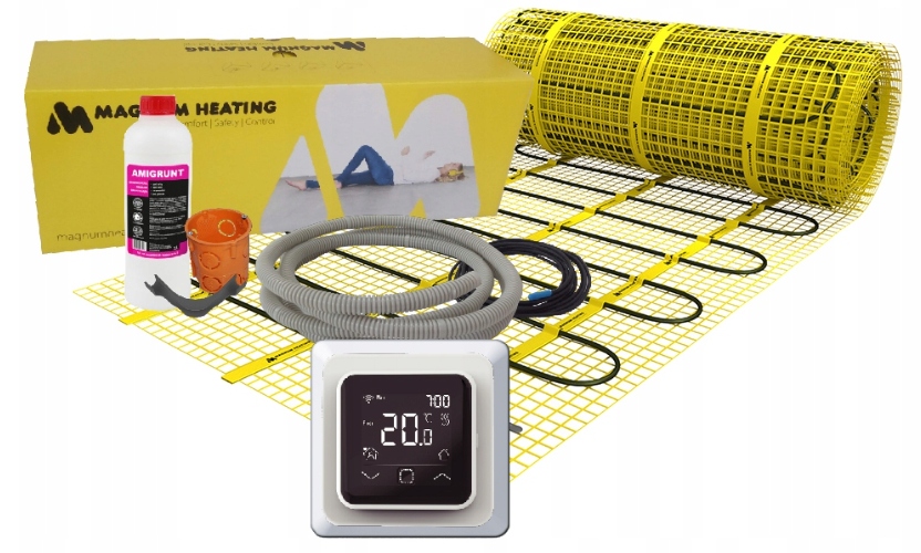 MATA GRZEWCZA GRZEJNA ZESTAW 10 M2 STEROWNIK Wi-FI - 9242762243 - oficjalne archiwum Allegro