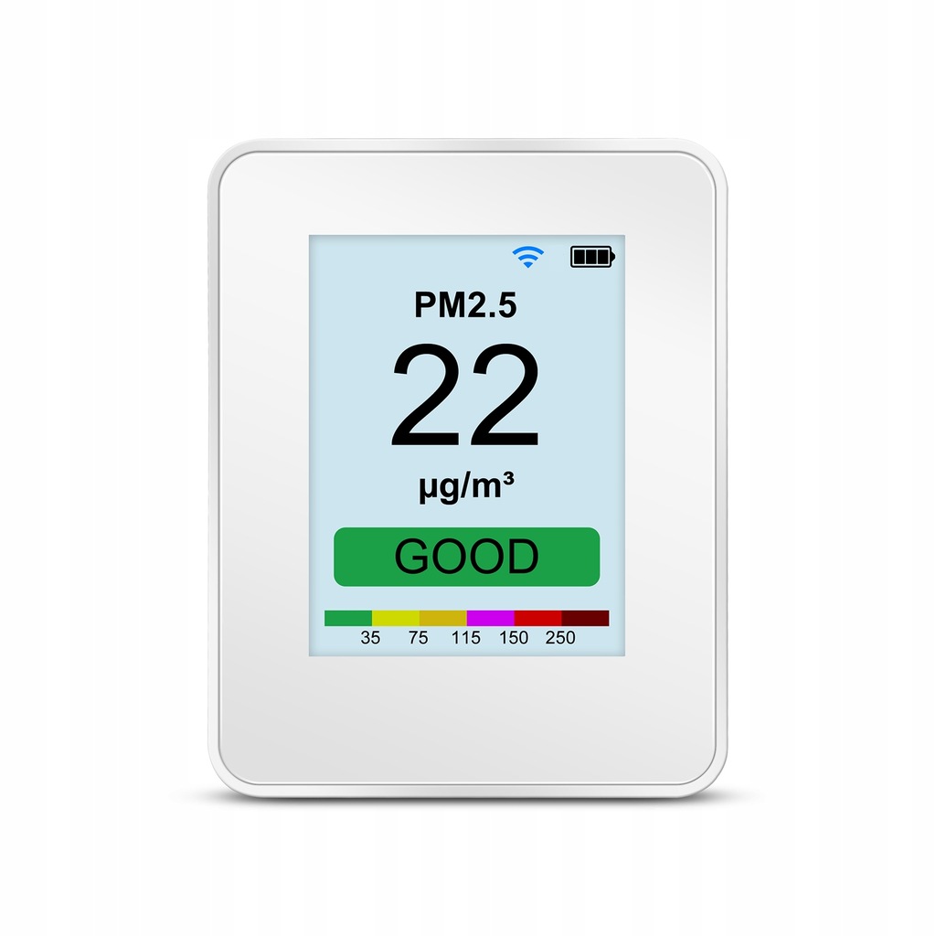 MONITOR JAKOŚCI POWIETRZA CO2/PM2.5/PM10 WIFI APP - 12796301368 - oficjalne archiwum Allegro