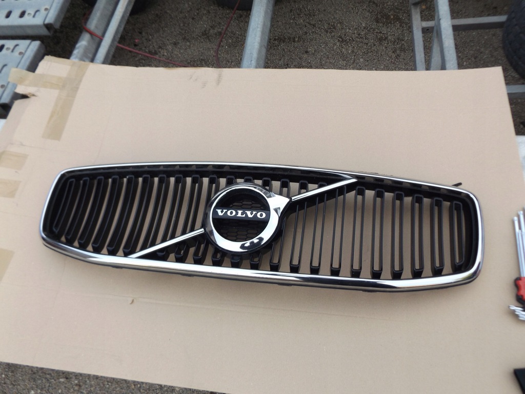 Volvo V90 S90 grill atrapa zderzaka ORYGINAŁ - 12724723594 - oficjalne archiwum Allegro