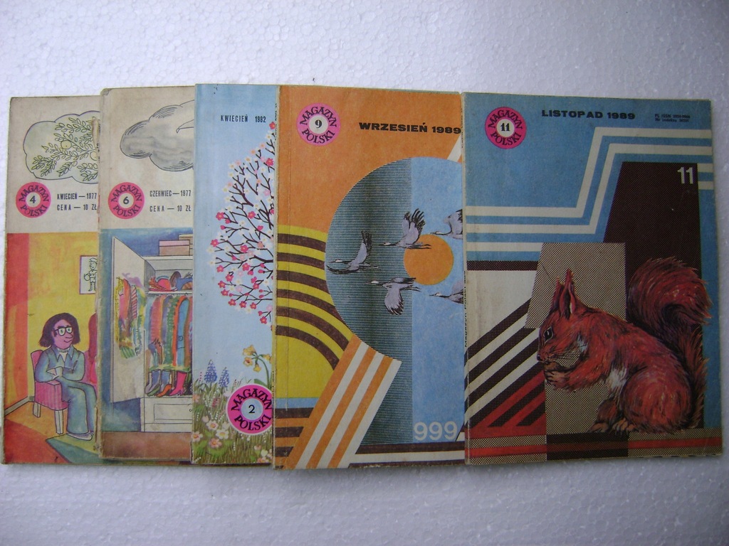MAGAZYN POLSKI 1977, 1982, 1989 -5 SZT. - 9437459792 - oficjalne archiwum Allegro