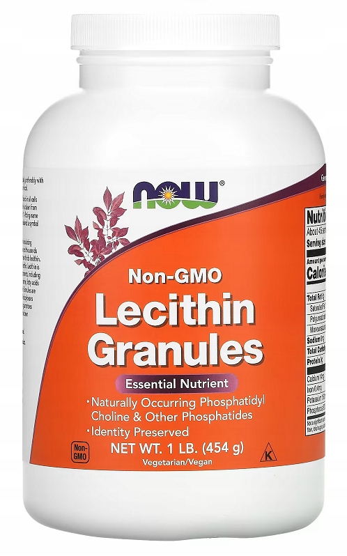 NOW Foods LECYTYNA w Granulkach 454g Lecithin Granules Non-GMO - 14999942145 - oficjalne ...