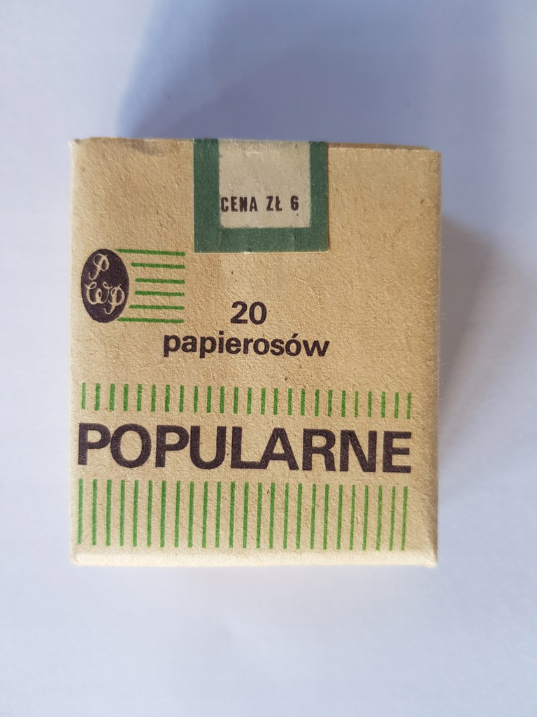Kolekcjonerskie oryginalne papierosy Popularne PRL - 7929713391 ...