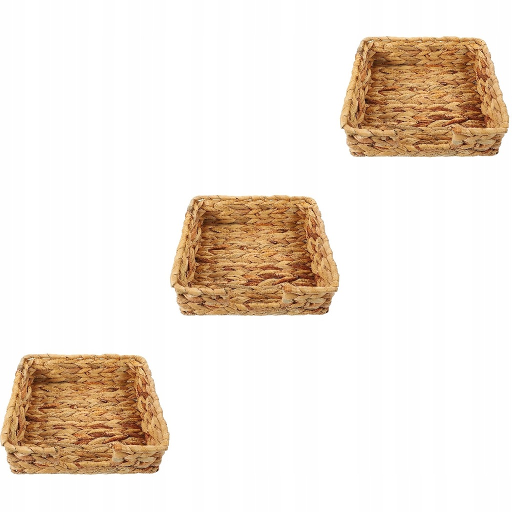Storage Basket Woven Tray Woven Bread Tray 3 Pack - 13332104675 ...