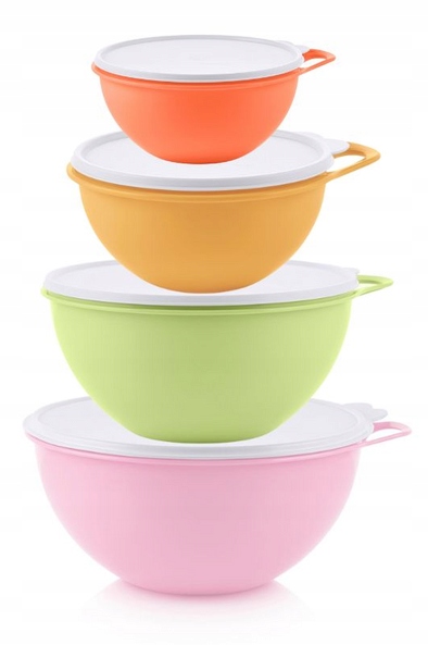 Tupperware Zestaw Misek Maximilian 1,3L + 3L + 4,5L + 7,8L - 15508557615 - oficjalne archiwum ...