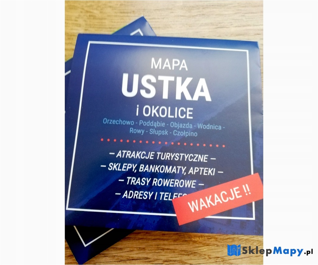 USTKA i okolice mapa turystyczna 100szt. - 10861902029 - oficjalne ...