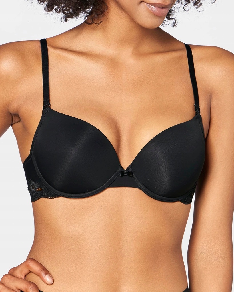 TRIUMPH LOVELY MICRO WHUM CZARNY 85B PUSH UP - 12456959113 - oficjalne archiwum Allegro