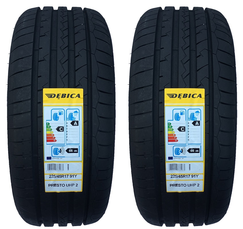 2 x 225/45R17 DĘBICA PRESTO UHP2 RANT opony letnie - 6963417242 - oficjalne archiwum Allegro