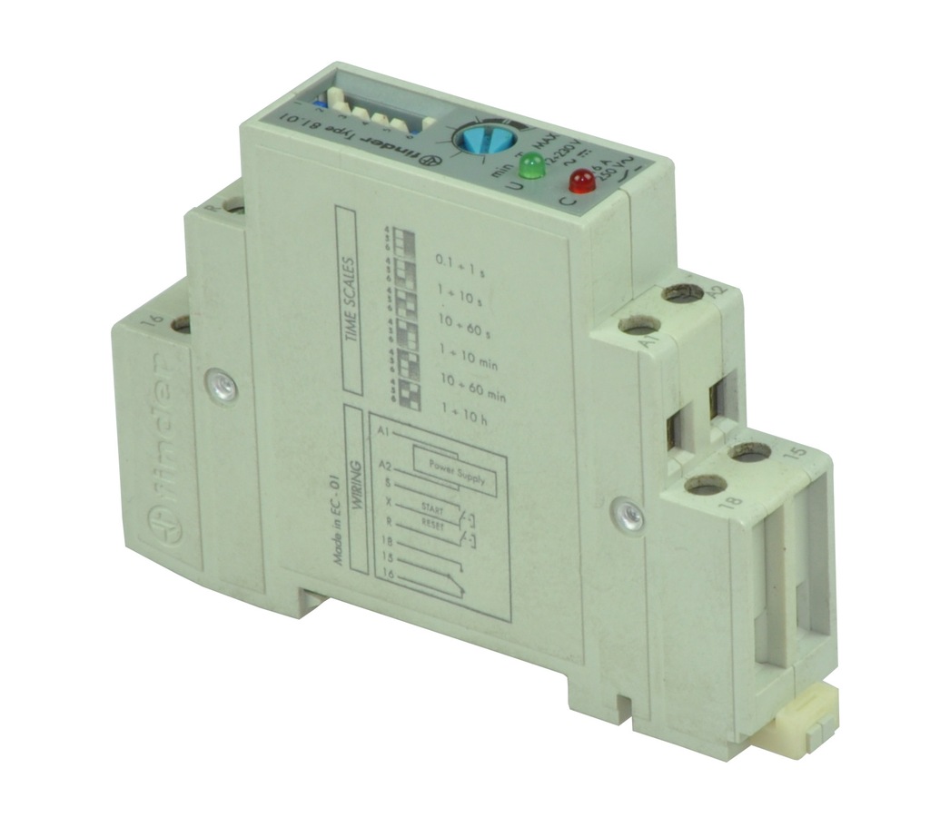 Przekaźnik czasowy FINDER typ: 8101 0,1s - 10h - 6926677444 - oficjalne ...