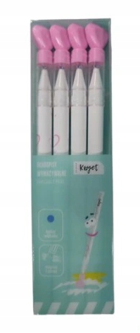 Długopis wymazywalny Kayet serca 4szt - 12471746226 - oficjalne ...