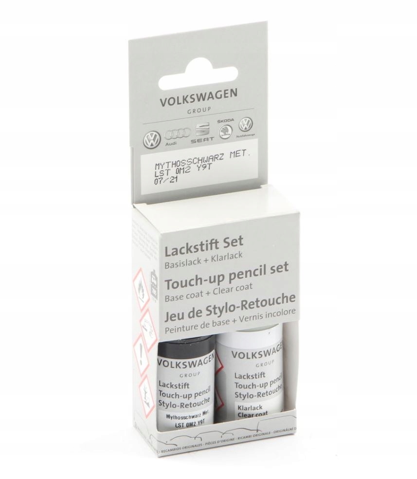 Lakier na zaprawki LY9T Y9T czarny Mythos Schwarz - 8878751291 ...