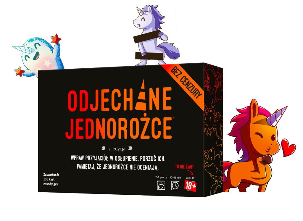 Odjechane jednorożce: Bez cenzury Gra Karty do gry - 12096055981 ...