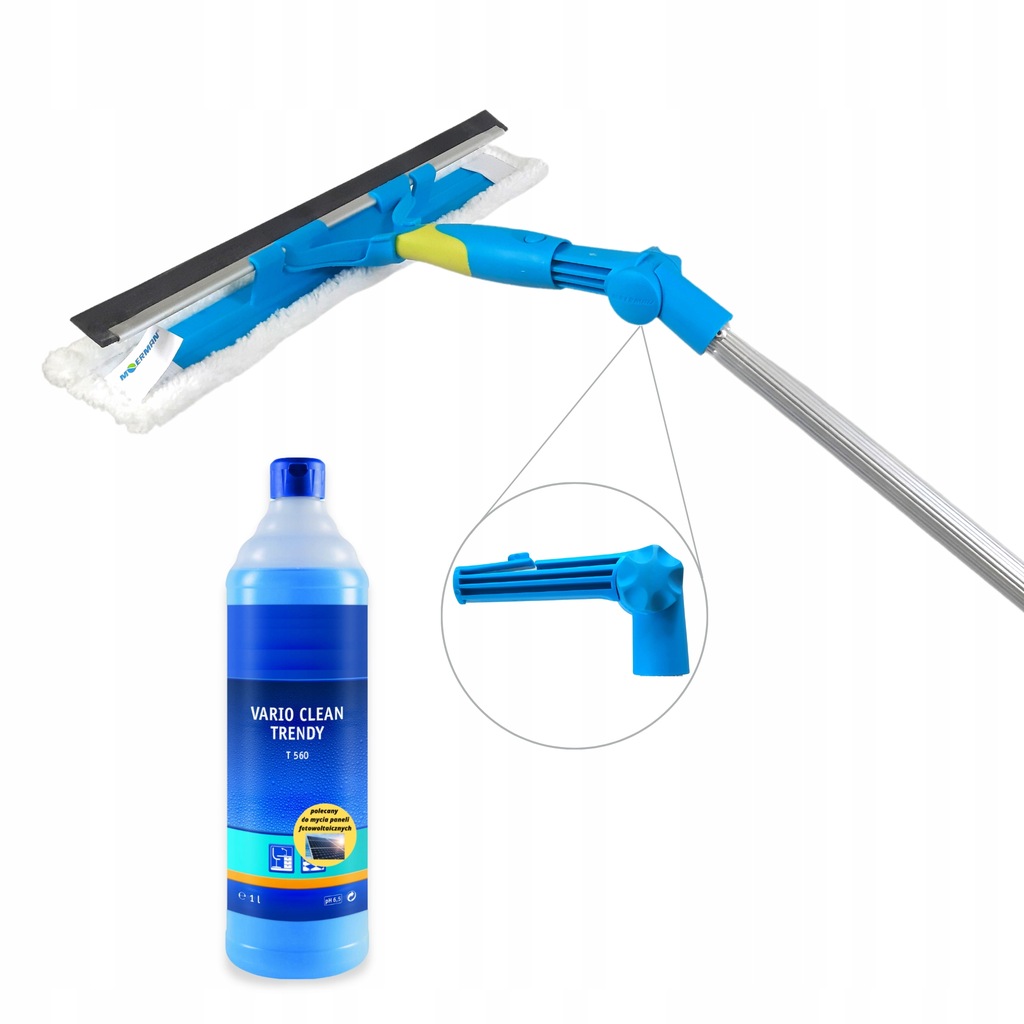 Zestaw do mycia okien fotowoltaiki Moerman kij 4m - 12409666461 - oficjalne archiwum Allegro