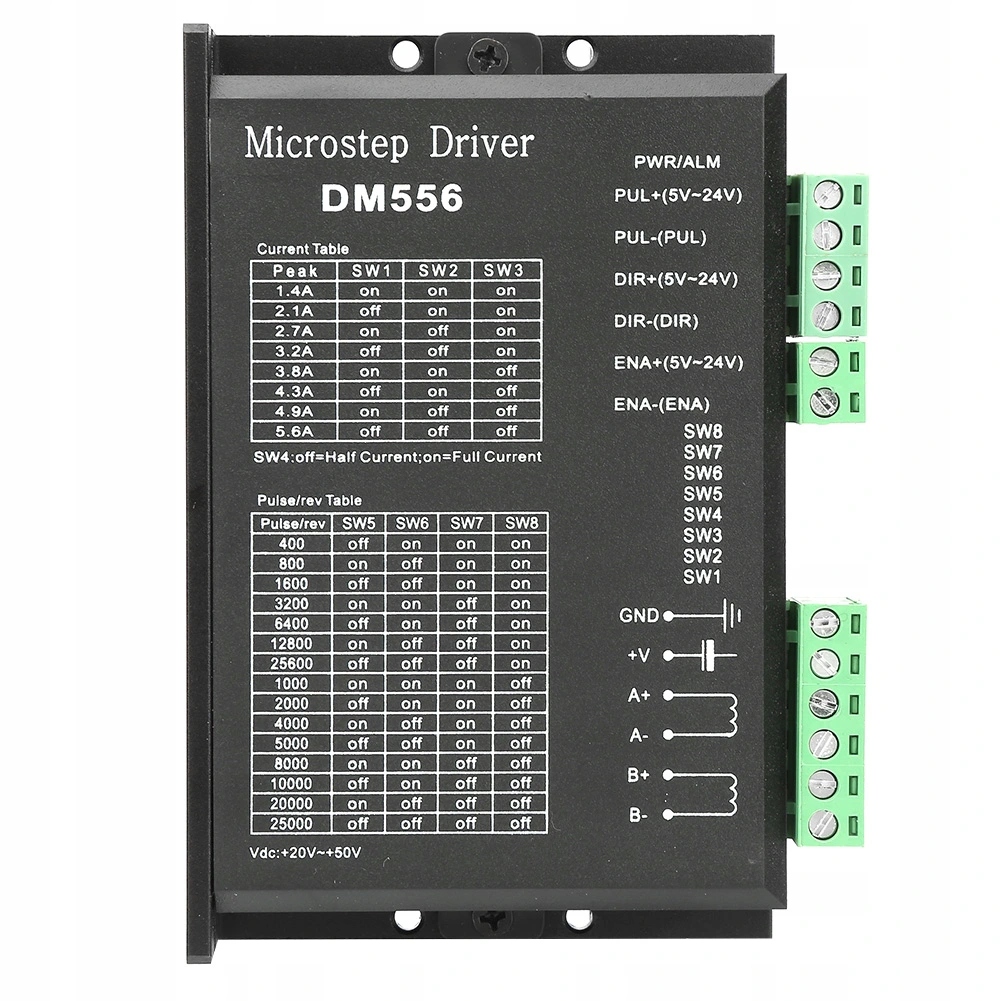 STEROWNIK CNC SILNIKA KROKOWEGO 5,6A DM556 - 11641000494 - oficjalne archiwum Allegro