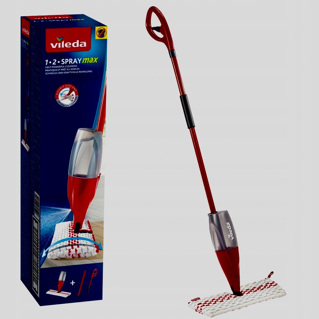Mop płaski Vileda 1-2-SPRAY max Spray & Clean - 11966537795 - oficjalne ...