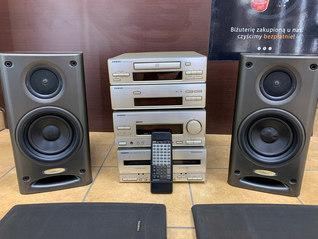 Wieża Onkyo LS-A7 + Pilot + Kolumny - 13816223419 - oficjalne archiwum Allegro