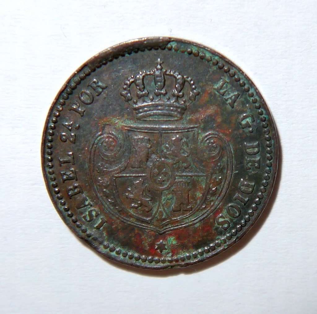 HISZPANIA DECIMA DE REAL 1853 OD 1 ZŁ - 13370259555 - oficjalne ...