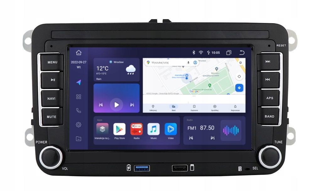 RADIO 2DIN ANDROID VW PASSAT B5 B6 DSP CARPLAY 6GB - 12710183129 - oficjalne archiwum Allegro