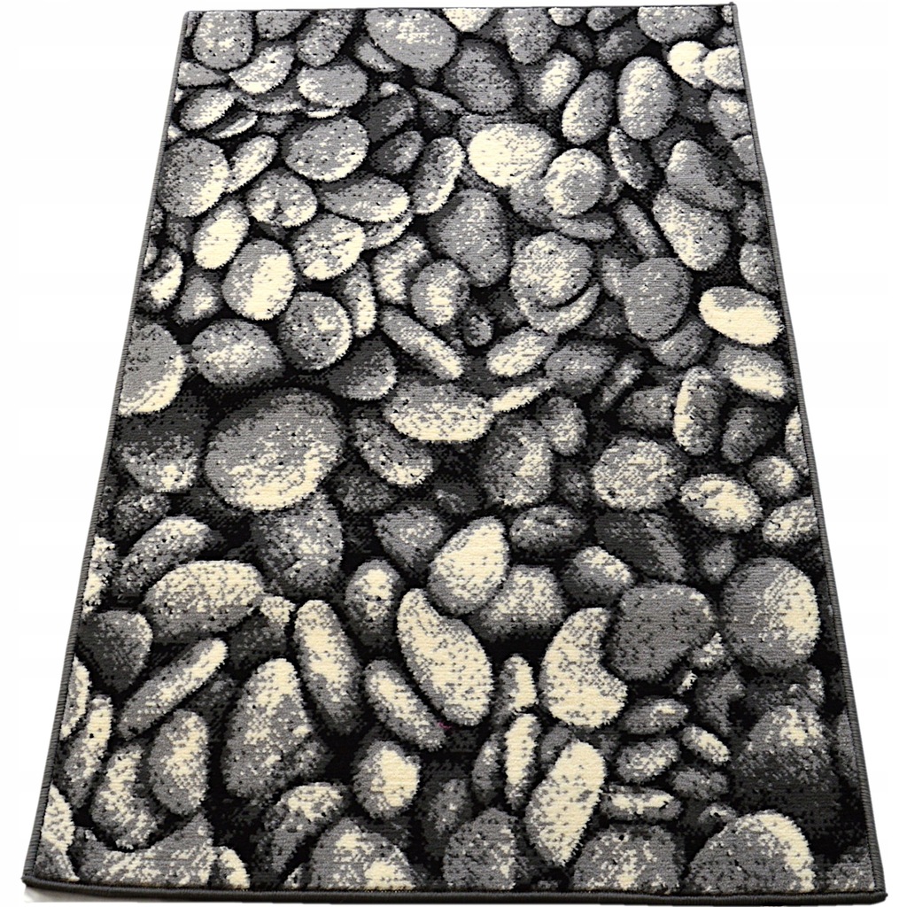 Dywan Nowoczesny Gęsty Kamienie 80x130cm - 11446632086 - oficjalne archiwum Allegro