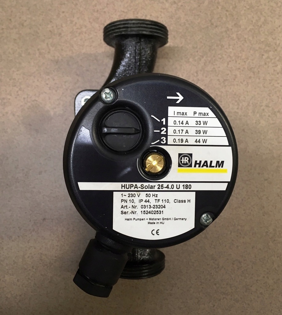 POMPA OBIEGOWA HALM HUPA-Solar 25-4.0 U 180 - 8492421397 - oficjalne ...