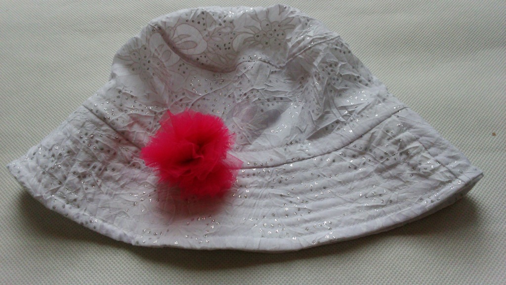 Kapelusz dziewczęcy 50-52 cm dla dziewczynki- lato - 10732805977 - oficjalne archiwum Allegro