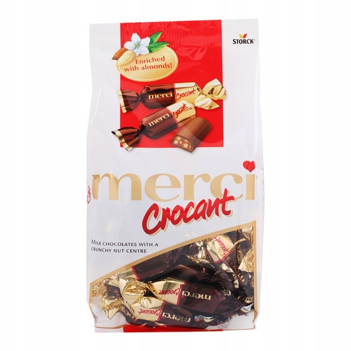 MERCI CROCANT CUKIERKI MIGDAŁY KROKANT 200g - 7871918049 - oficjalne ...