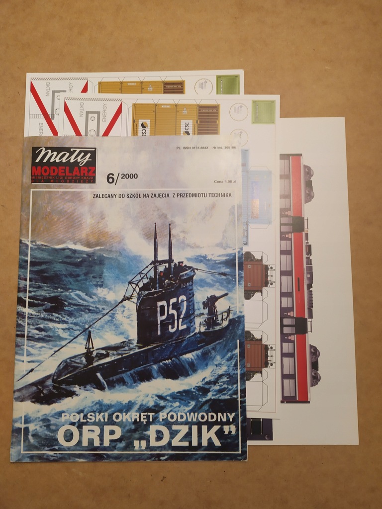 ORP "Dzik" Mały Modelarz 1:100 - 14289855654 - oficjalne archiwum Allegro