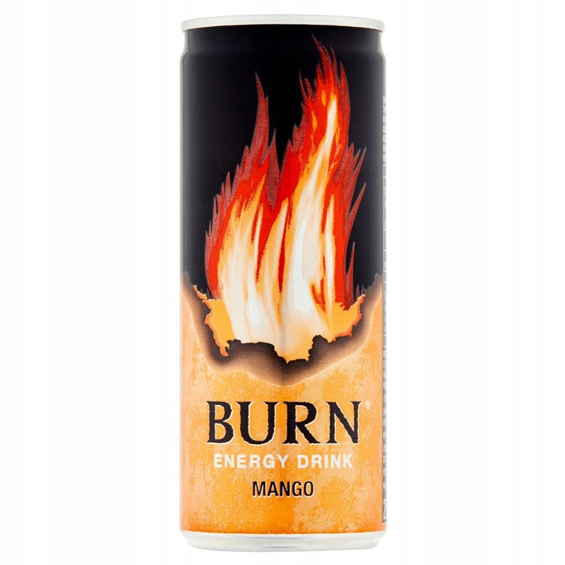 BURN ENERGY DRINK 250ML MANGO NAPÓJ ENERGETYCZNY - 10967756154 ...