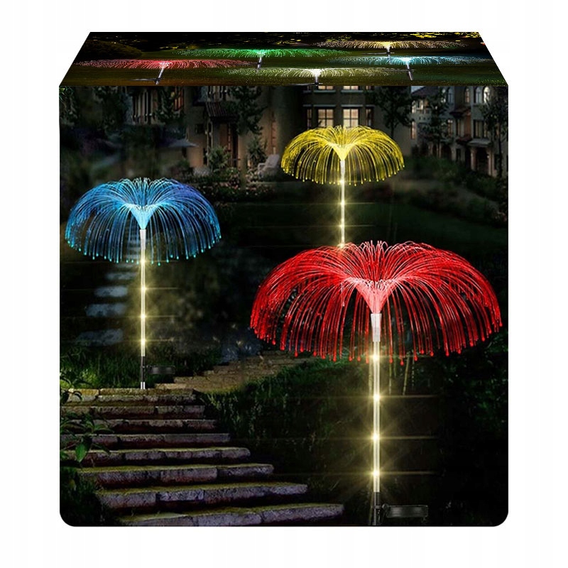 2x SOLARNA LAMPA OGRODOWA LED MEDUZA DO OGRODU RGB - 14368696344 - oficjalne archiwum Allegro