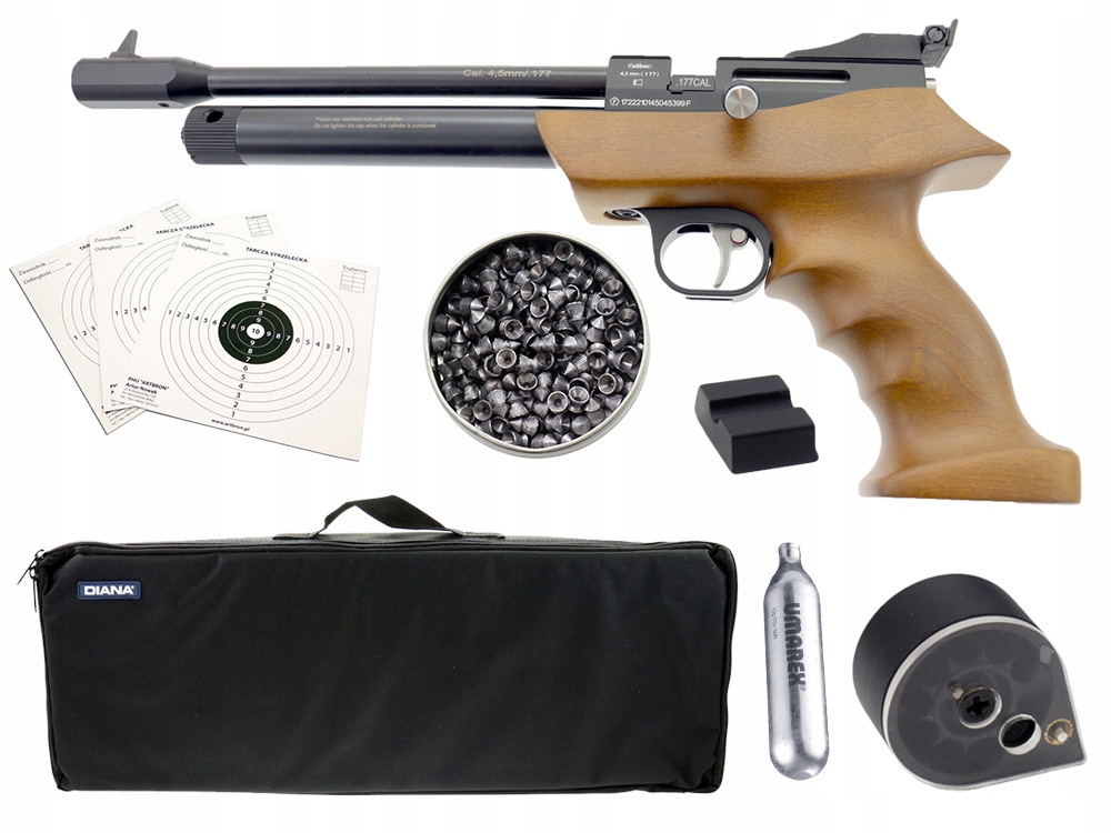 Wiatrówka pistolet CO2 Diana Airbug kal. 5,5 mm CP1-M + gratisy ...
