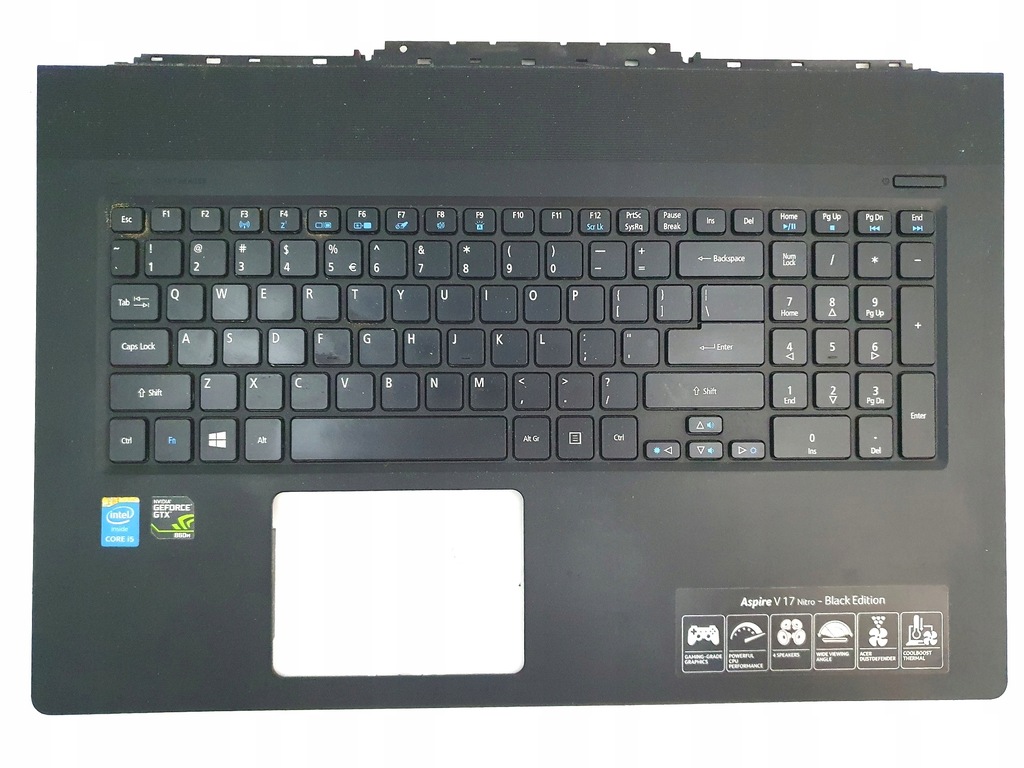 OBUDOWA GÓRNA PALMREST KLAWIATURA ACER VN7-791G - 13857370599 ...