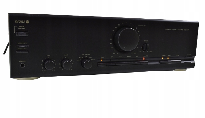 DIORA WS-504 MOCNY WZMACNIACZ STEREO - 14631407251 - oficjalne archiwum Allegro