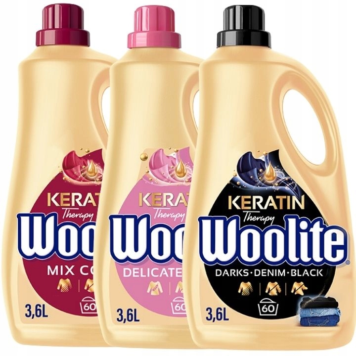Woolite Płyn do Prania MIX Zestaw XXL 3,6L x3 - 11678539611 - oficjalne ...