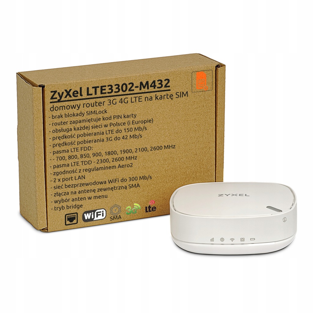 Domowy MODEM ROUTER 3G LTE kartę SIM bez SIMLOCKa - 10185137491 ...