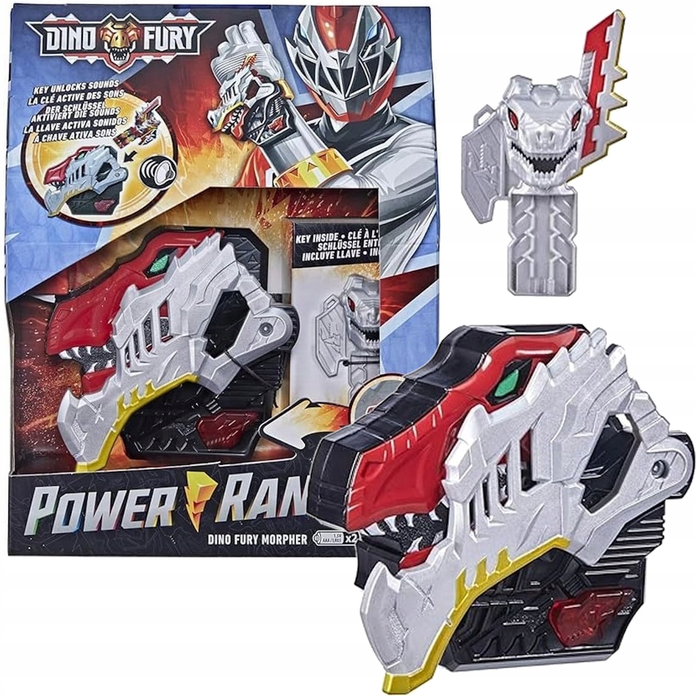 POWER RANGERS HASBRO DINO FURY MORPHER T-REX CZERWONY NA RĘKĘ Z ...