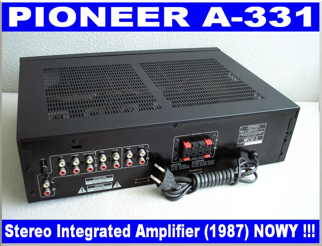 PIONEER A-331/ POTĘŻNA MASZYNA /1987r.NOWY !!! - 8260579717 - oficjalne ...