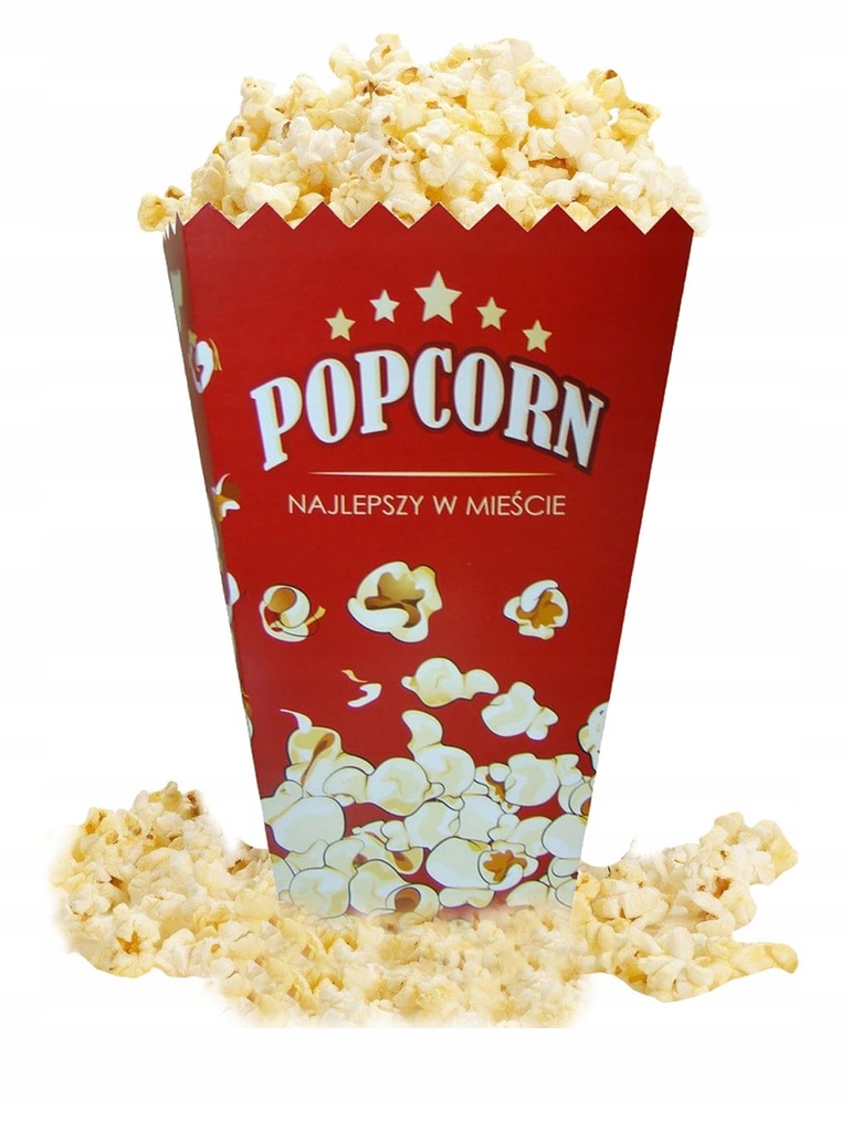 Opakowanie na POPCORN - poj. 5 litrów - 50 szt. - 9933858251 ...