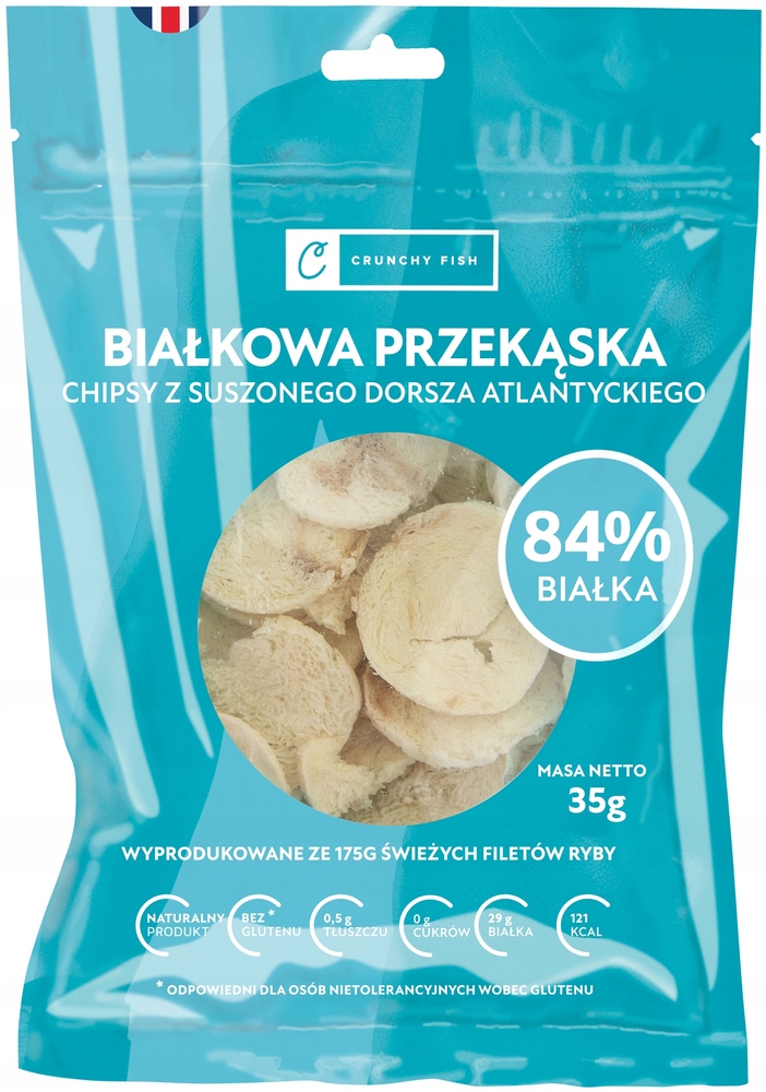 Chipsy Suszony Dorsz BIAŁKO RYBA Suszona do Piwa - 12083104095 ...