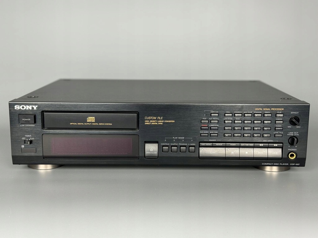 Odtwarzacz CD Sony CDP-997 DSP TOP Unikat 1992 - 15194557999 - oficjalne archiwum Allegro