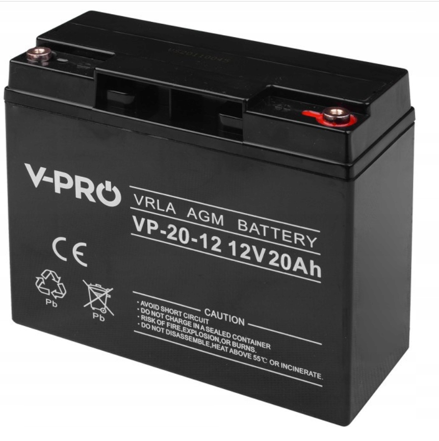 Akumulator AGM VRLA VPRO 20Ah 12V UPS VOLT - 12209105470 - oficjalne archiwum Allegro