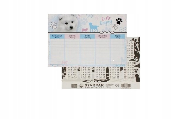 PLAN LEKCJI Z TABLICZKA MNOŻENIA STARPAK C.DOGGY - 12627491389 - oficjalne archiwum Allegro