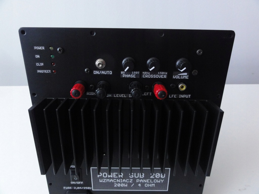 Panel 200W RMS/4ohm - wzmacniacz do subwoofera - 10790421390 - oficjalne archiwum Allegro