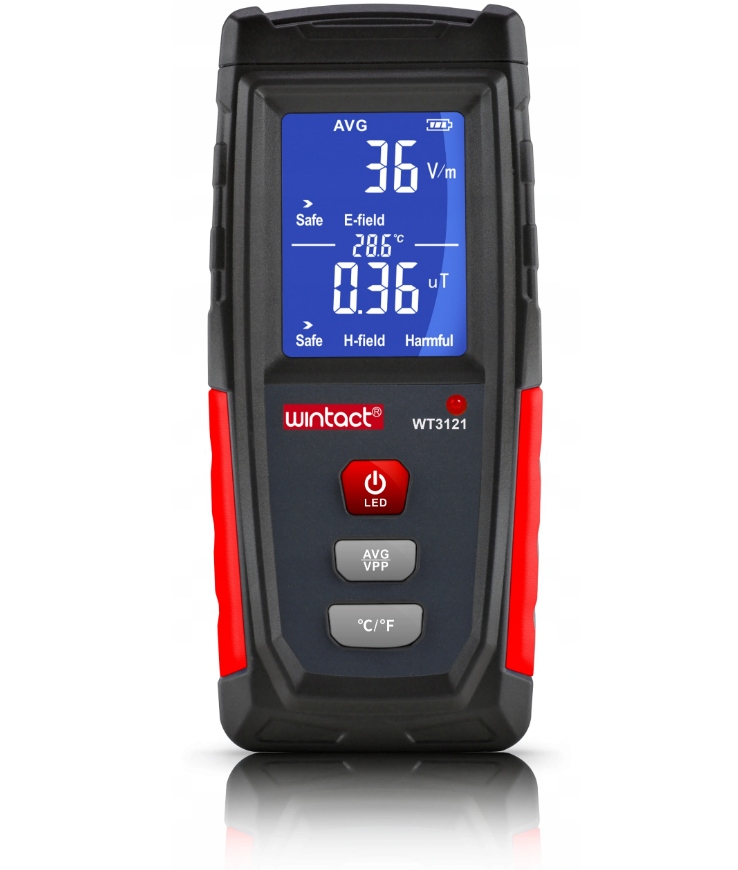 Miernik POLA ELEKTROMAGNETYCZNEGO tester fal 100uT - 12397607832 ...