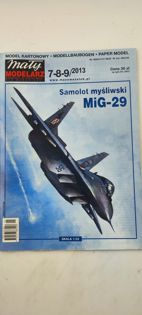 Mały modelarz 7-8-9/2013 Samolot myśliwski MiG-29 - 13570504728 ...