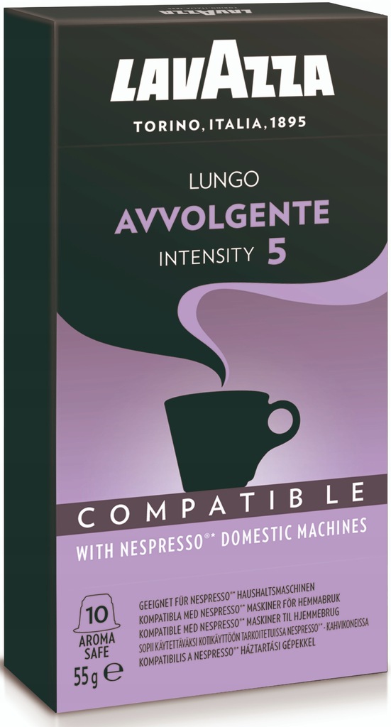 Kapsułki do NESPRESSO LAVAZZA Avvolgente LUNGO 10 - 13147310924 - oficjalne archiwum Allegro
