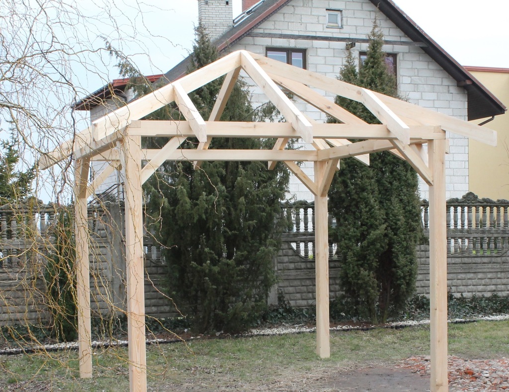 Altanka KONSTRUKCJA ALTANY 3,1x3,1m Altana Pergola - 7540003385 ...