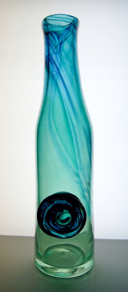 Morski wazon - hand made - Krakowska Huta Szkła - 11874858473 ...