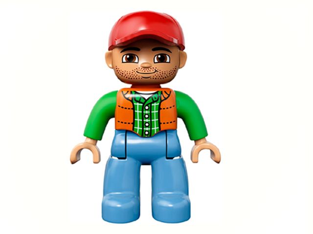 TS Nowe LEGO DUPLO - figurka tata MECHANIK z brodą - 9611748127 ...
