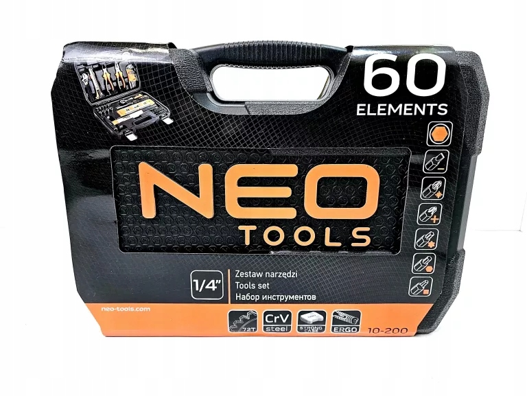 ZESTAW NARZĘDZI 60 ELEMENTÓW TOPEX NEO - 14655038521 - oficjalne ...